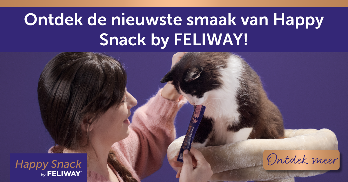 Ontdek de nieuwste smaak van Happy Snack by FELIWAY!